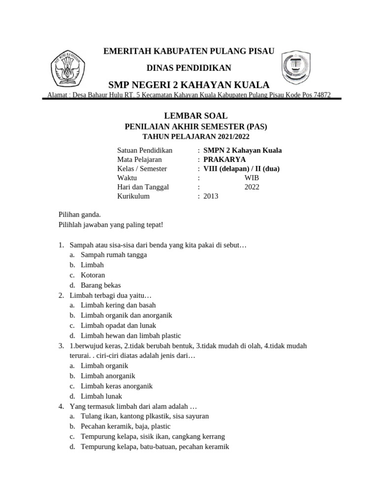 Ips 8 Prakarya 8 | PDF