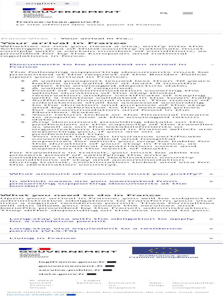 Visa and Entry Requirements for France | PDF | Travel Visa ...
