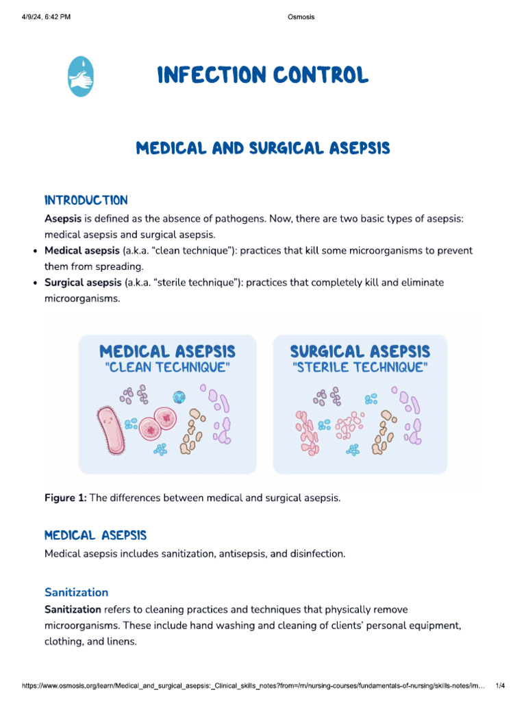 Asepsis | PDF