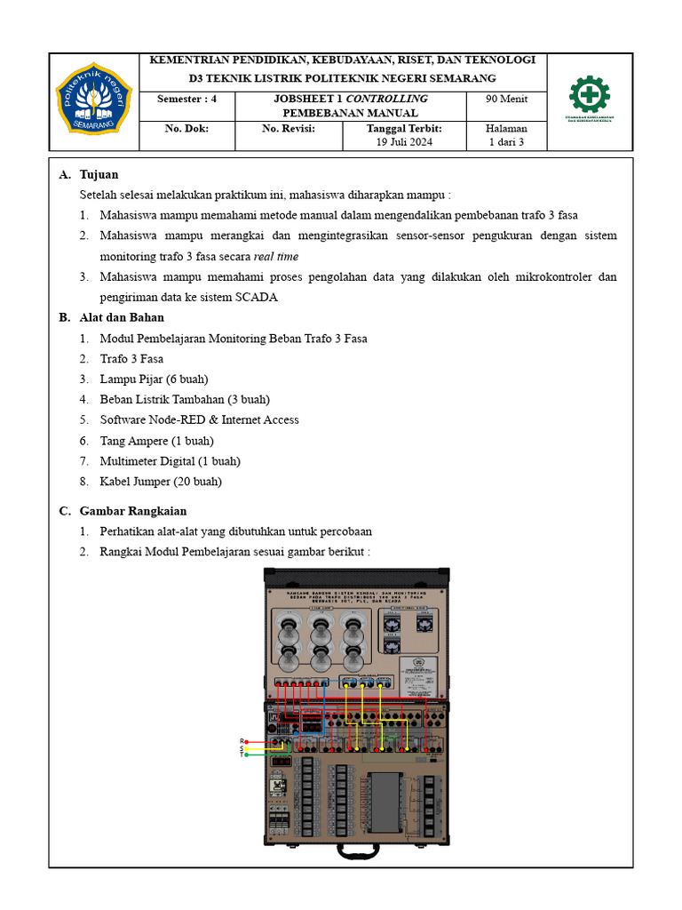 Tugas Akhir - Jobsheet Modul Pembelajaran | PDF