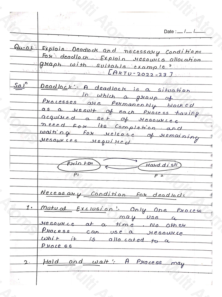 Os Deadlock by MultiAtoms | PDF