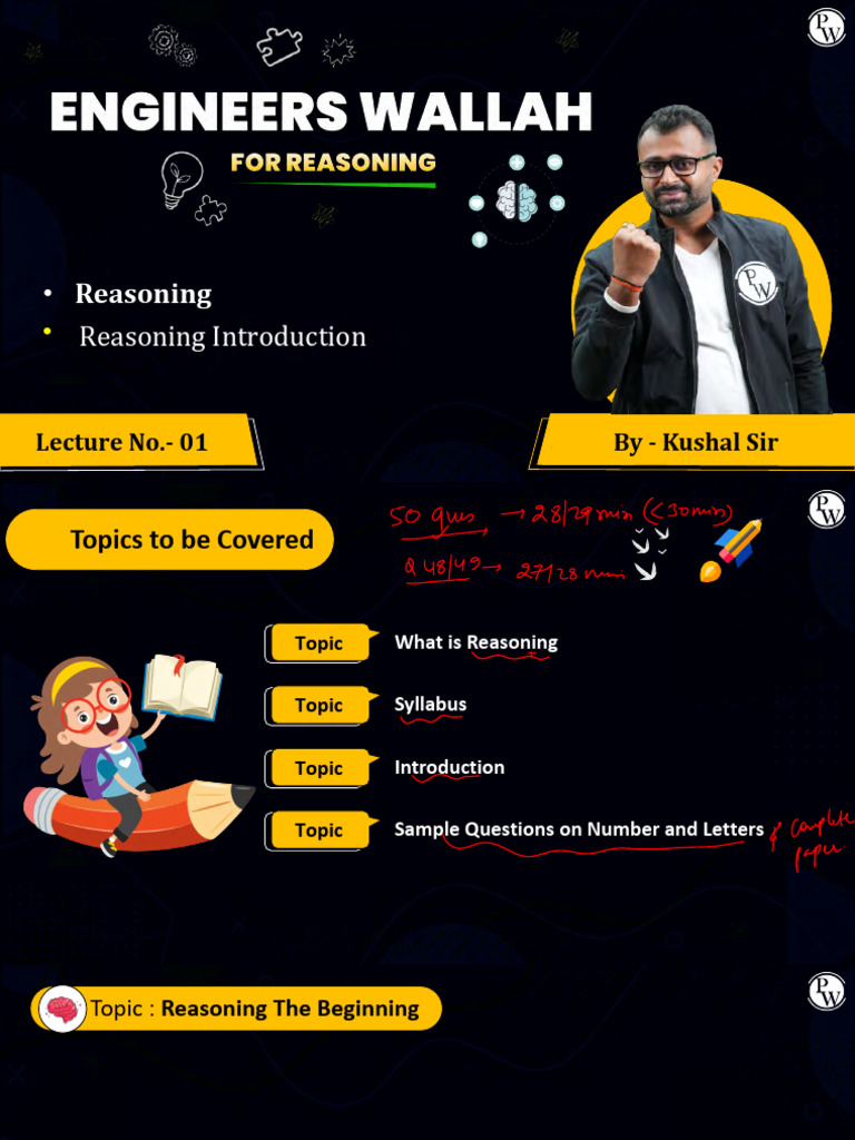 Reasoning 01 - Class Notes | PDF