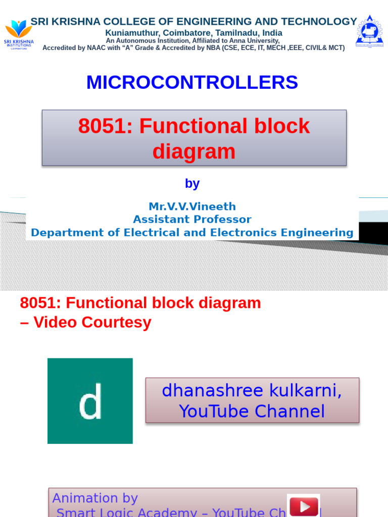 1.2 - 8051 Functional Block Diagram | PDF