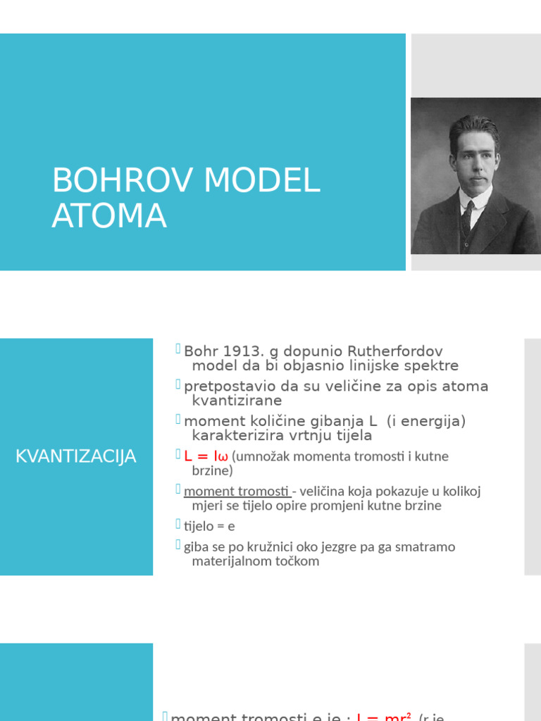 Bohrov Model Atoma | PDF