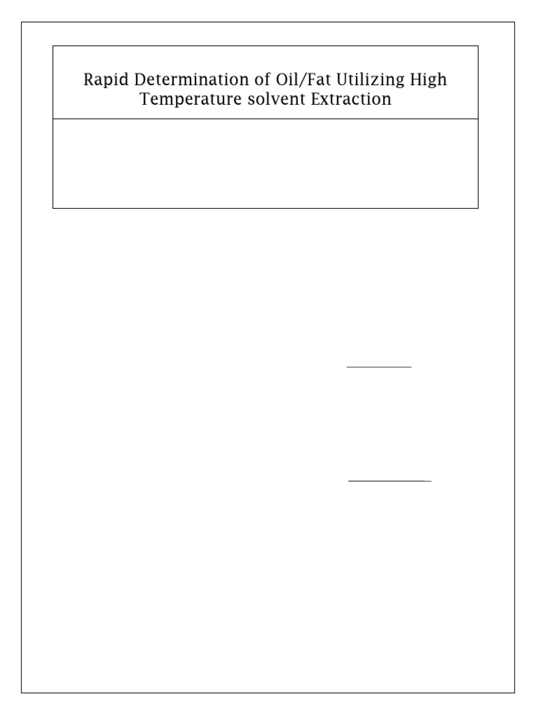 5crude Fat Method | PDF