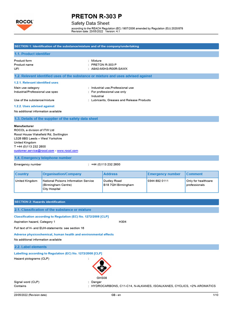 Preton R-303 P - GB | PDF