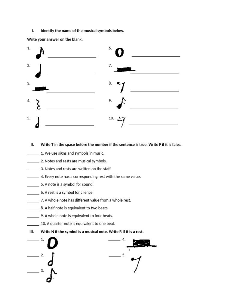 Music Exam | PDF