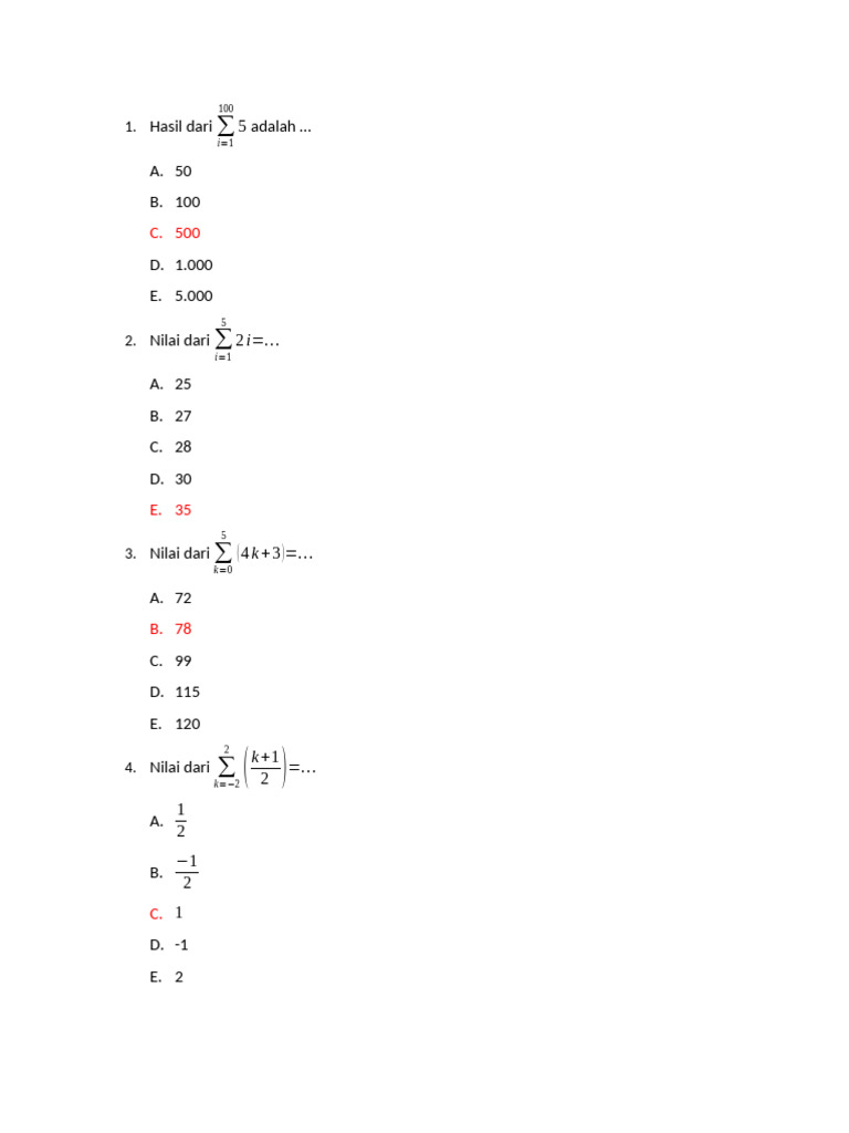 Soal Ujian Matematika Wajib Kelas Xi SMSTR 1 | PDF