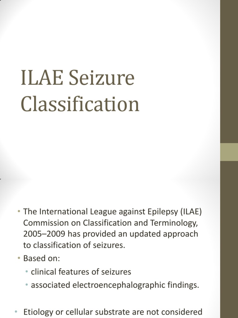 Seizure Updated ILAE Classification | PDF | Electroencephalography ...