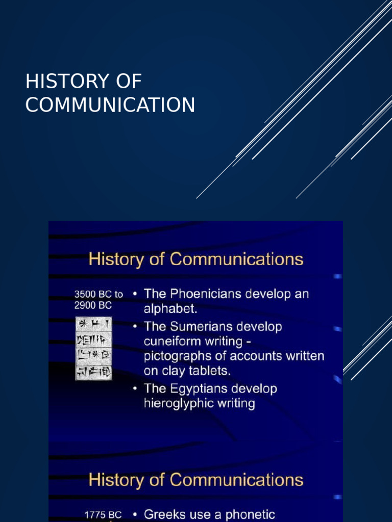History of Communications | PDF