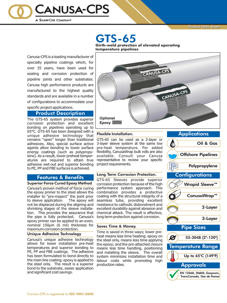 GTS-65 Data Sheet | PDF