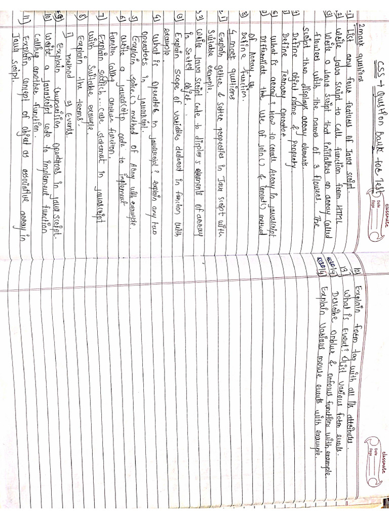 Css Question Bank | PDF