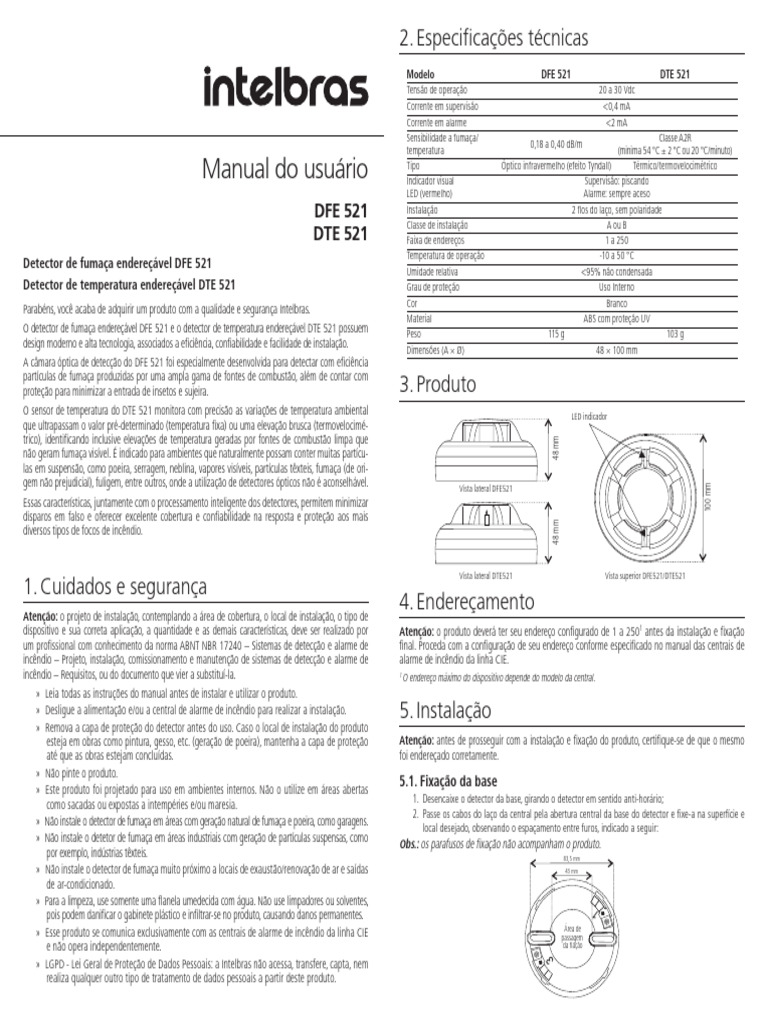 Manual - DFE 521 - DTE 521 - 02-21 - Site | PDF