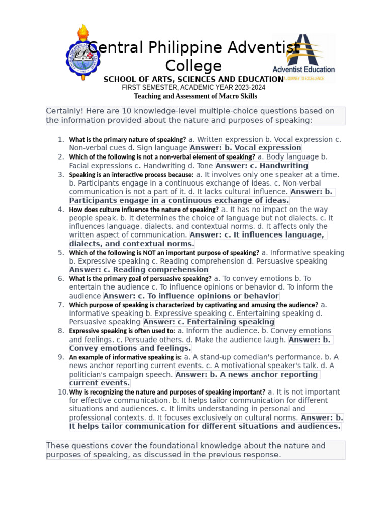 RAW - Midterm Exam - (ENGELT3107) TATM | PDF | Speech | Human Voice