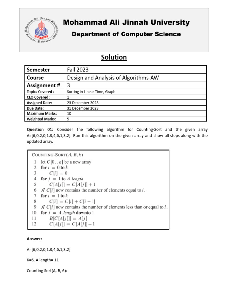 FA23_DAA_Assignment03_Solution | PDF