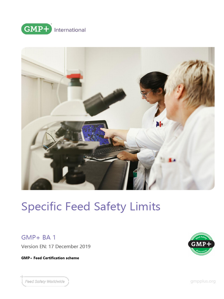 Gmp-ba1-En-20191217 (Feed Safet Limis GMP+B2) | PDF