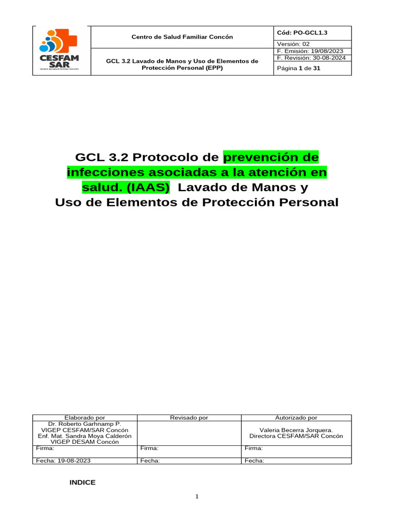 Protocolo Lavado de Manos y Epp | PDF