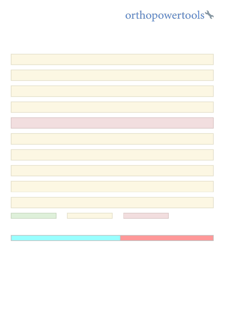 OrthoPowerTools NDI Report | PDF