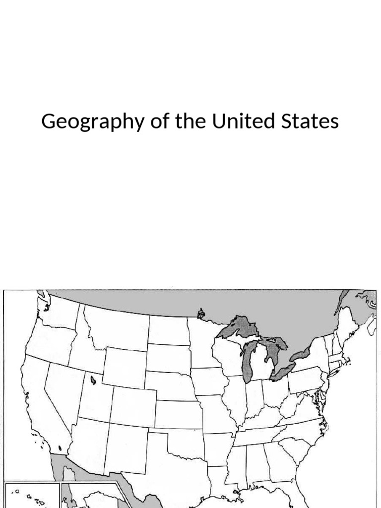 00 001 Geography Geography of The USA Powerpoint | PDF