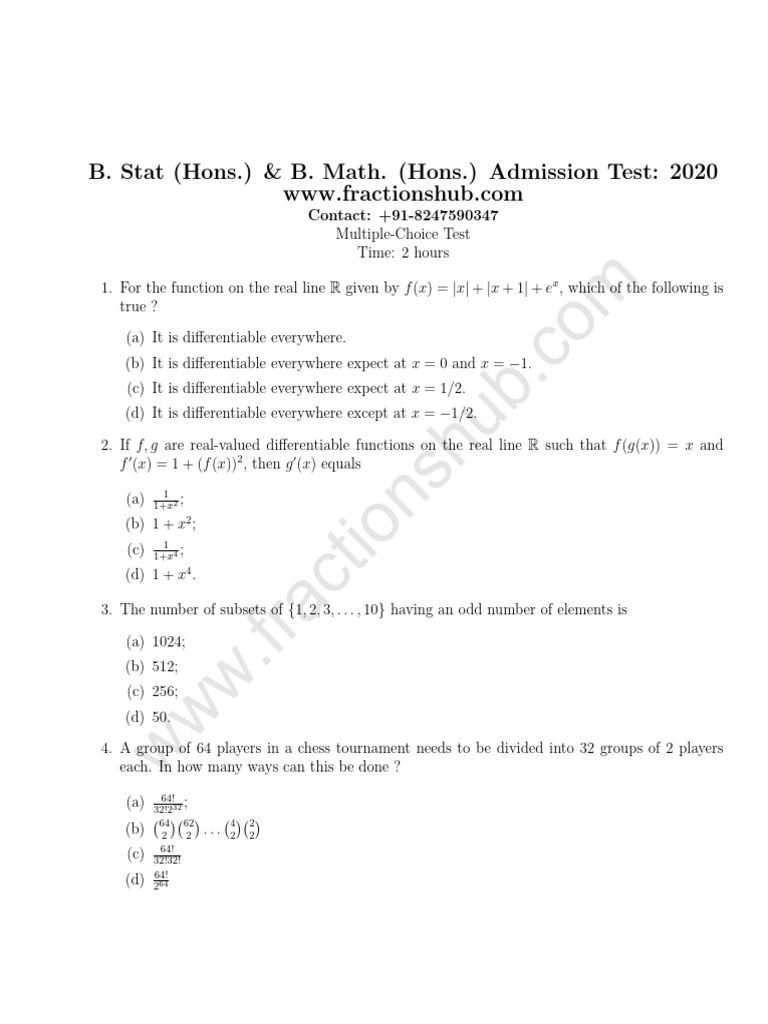 ISI_BMATH_BSTAT_UGA_2020 (1) | PDF