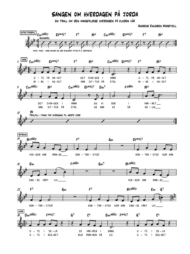 Lead Sheet ArrKomp | PDF