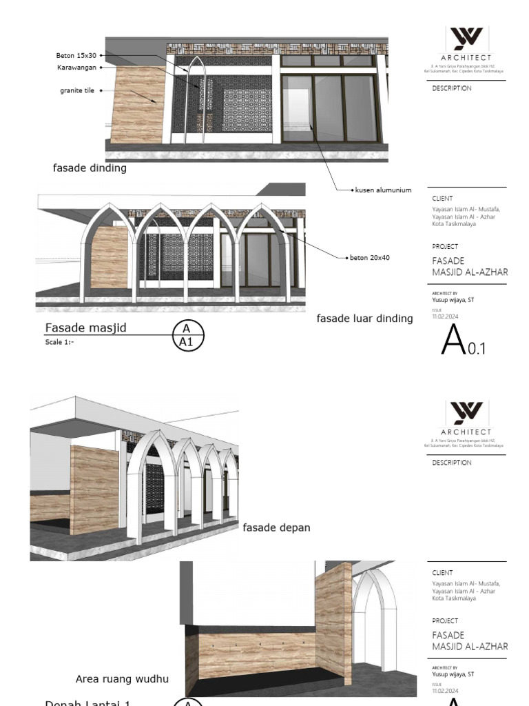 Fasade Masjid Dan Toilet | PDF