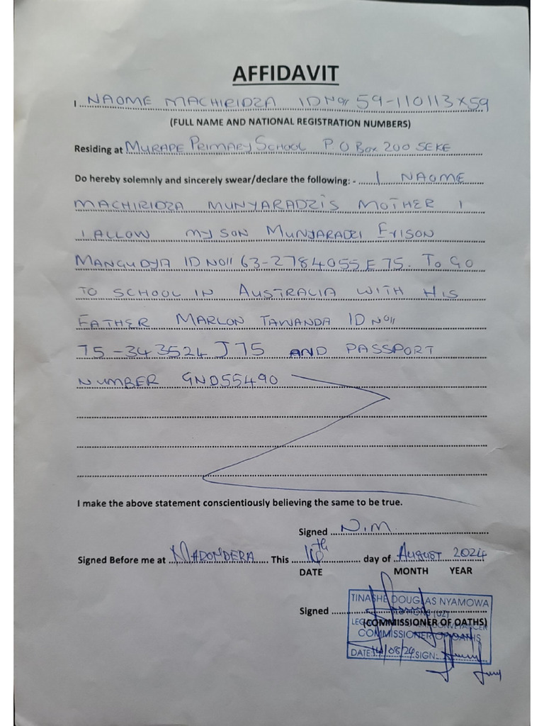 Affidavit | PDF