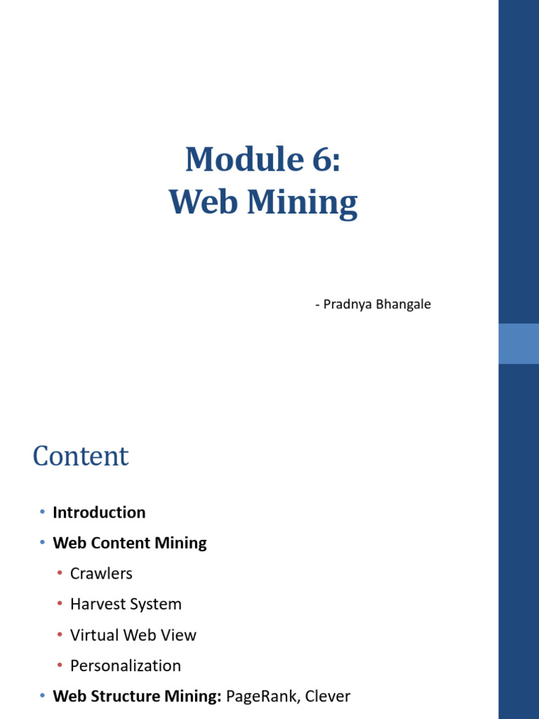 TY DWM Module 6 Web Mining | PDF