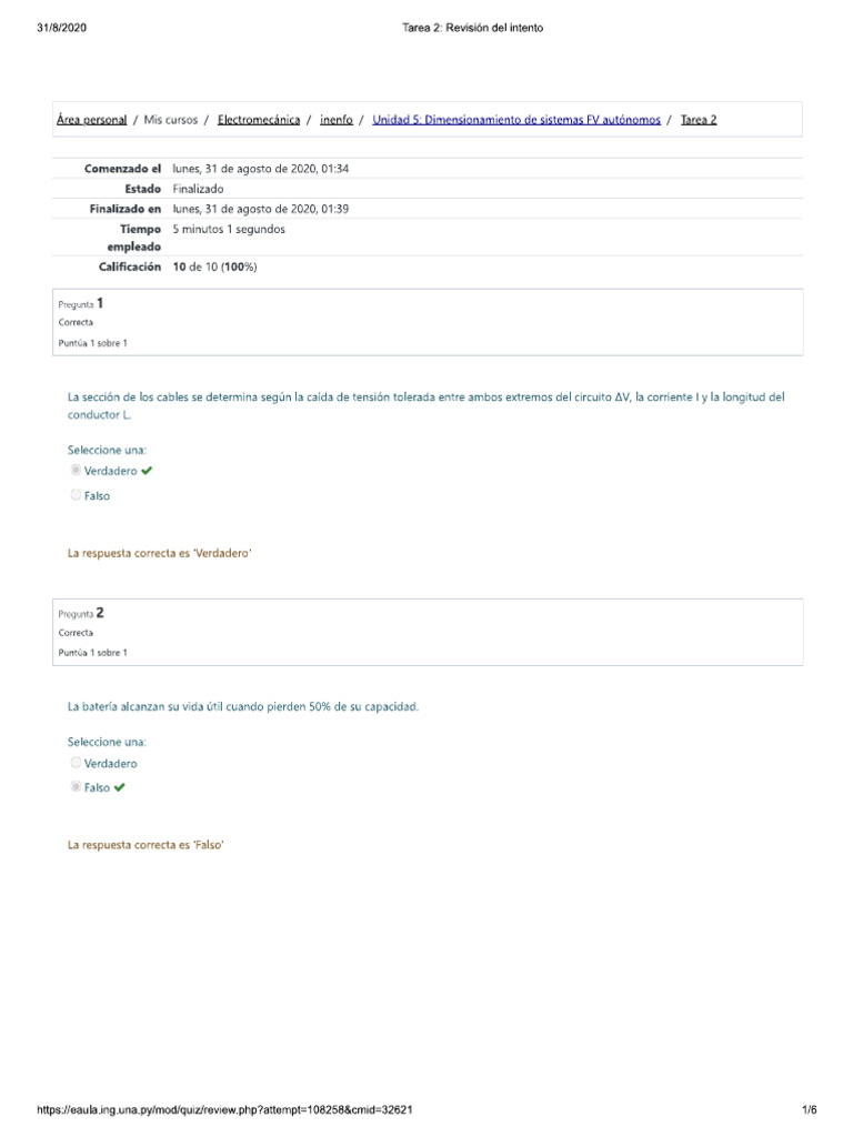 Cuestionario 2 | PDF