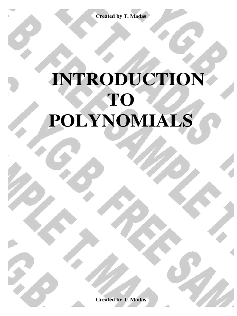 Polynomials Practice Intro | PDF