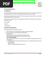Area Calculation Using Coordinates | PDF | Area | Surveying