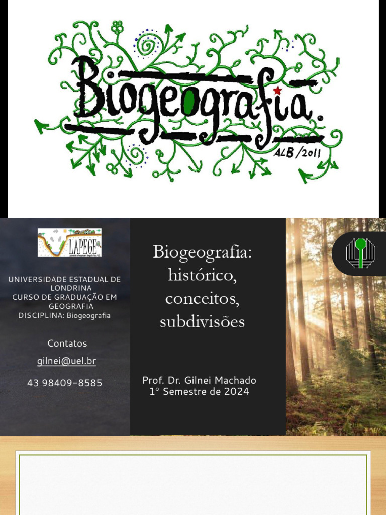 Aula 1 - Biogeografia 2024 | PDF