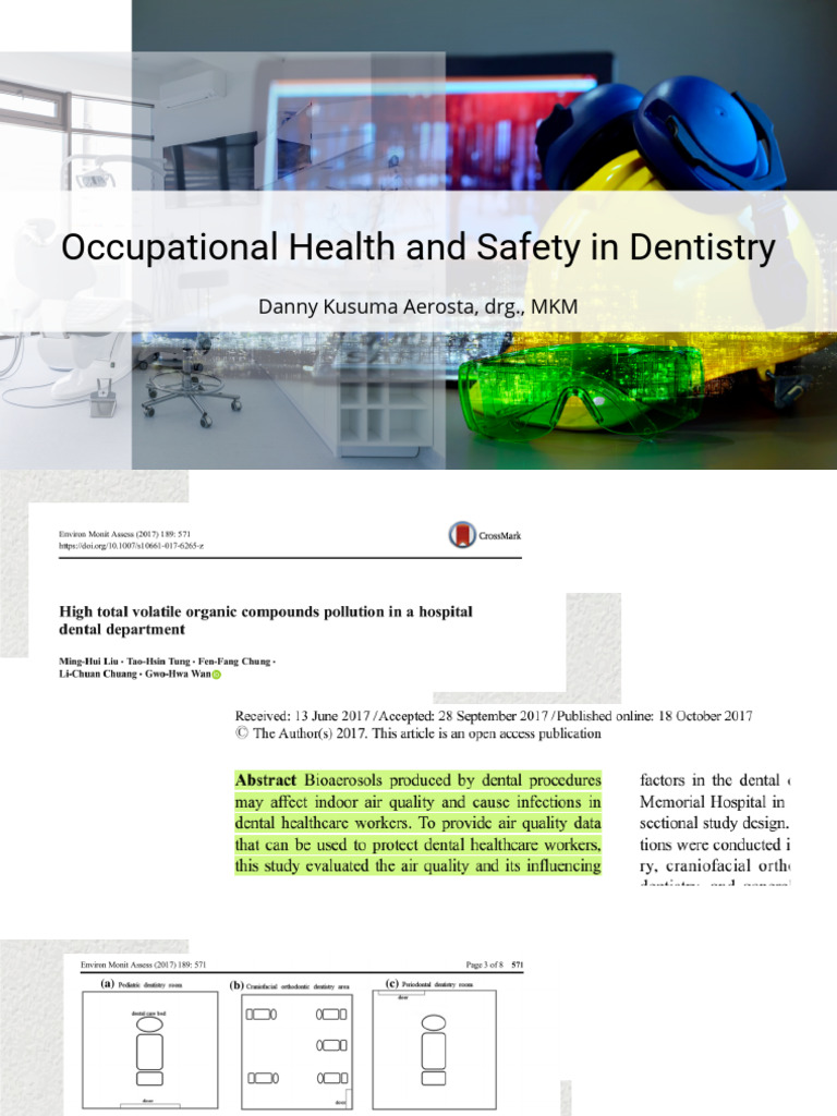 Occupational Health and Safety in Dentistry | PDF