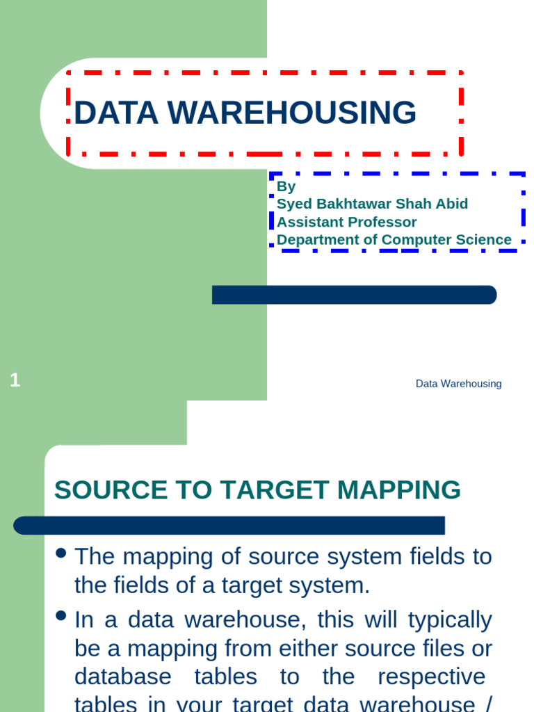 07 - DWH (ETL, Source To Target Mapping) | PDF