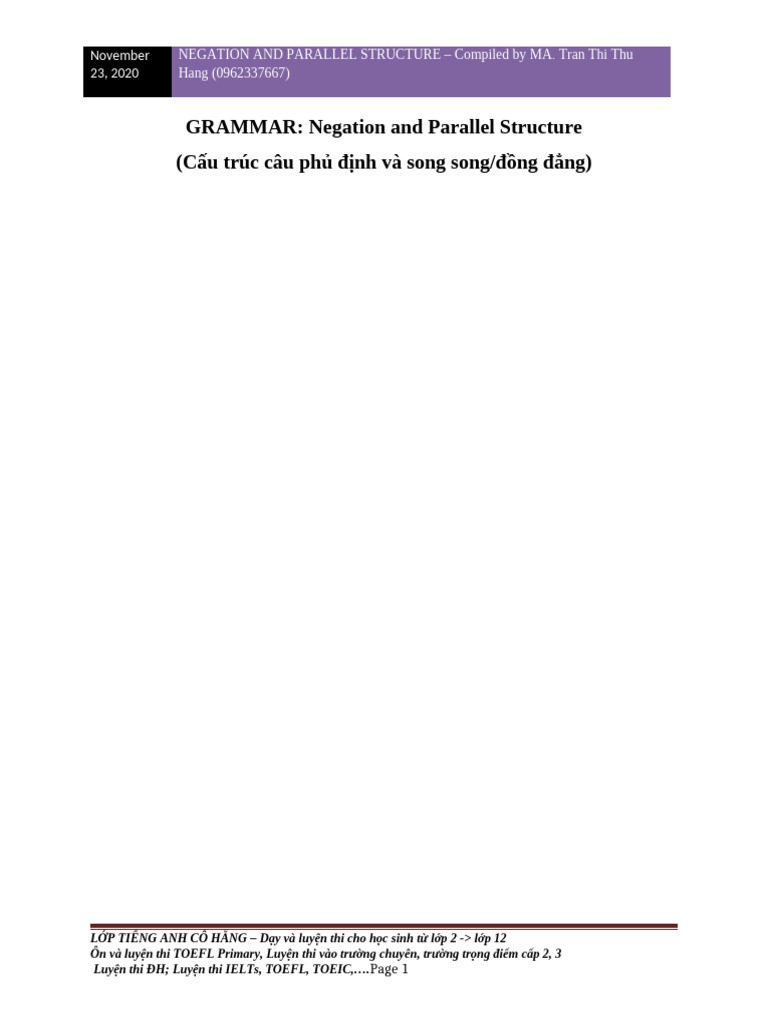 Toeic Starter - Unit 5 -Grammar | PDF