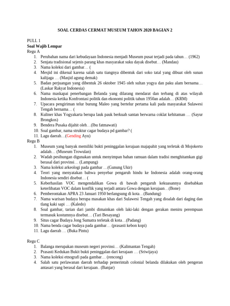 Soal LCCM 2020 Bagian 2 | PDF