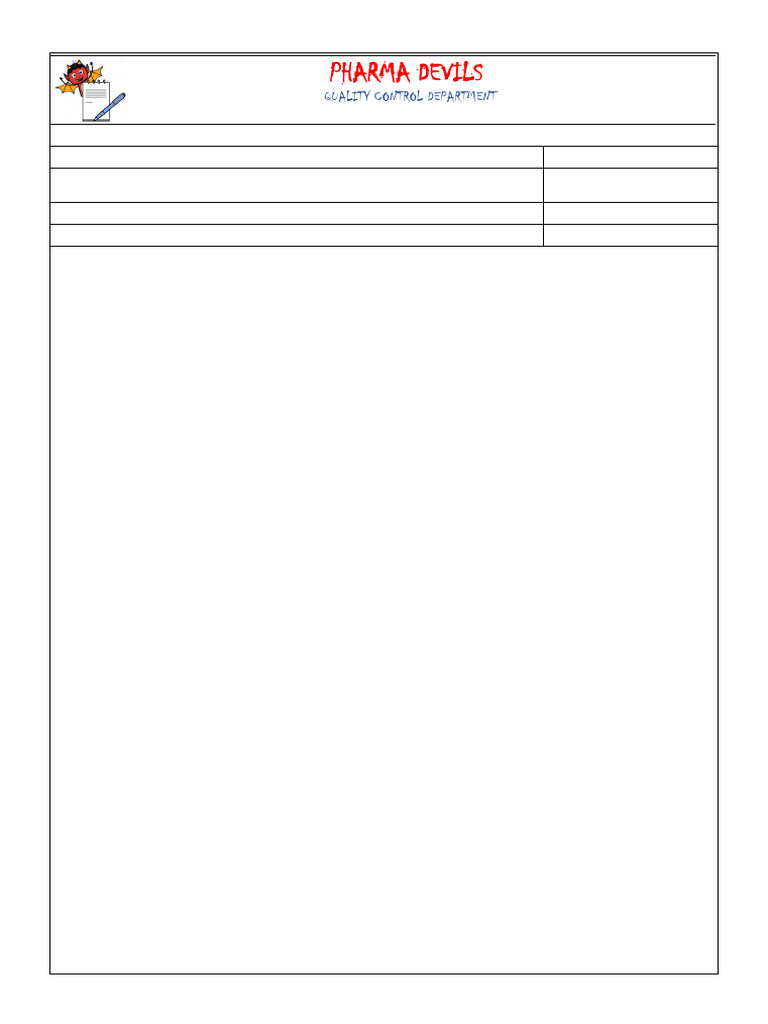 SOP For Collection Storage and Retention of Raw Material Control Sample ...