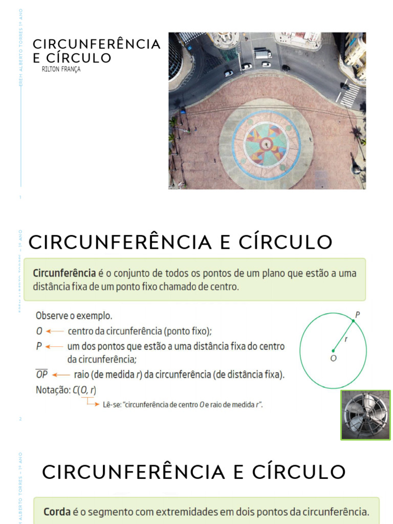 CIRCUNFERÊNCIA E CÍRCULO | PDF