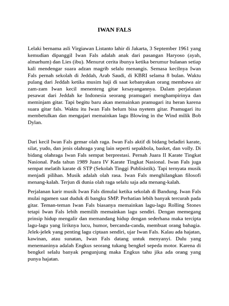 Iwan Fals | PDF