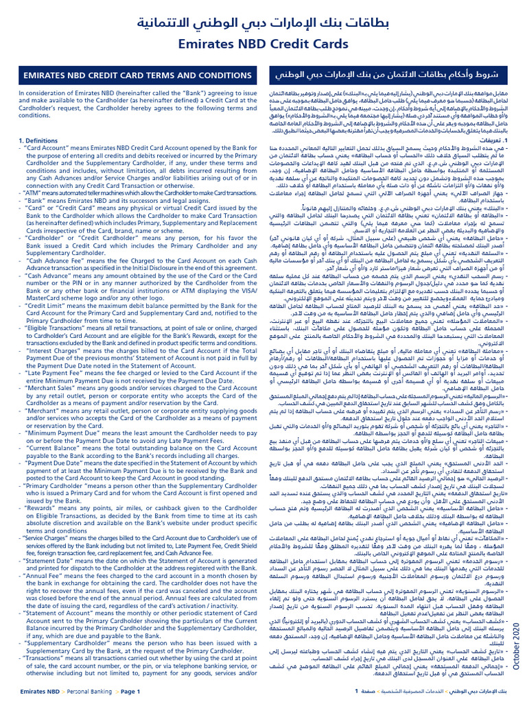 En Sa Initial Disclosure and Terms and Conditions | PDF