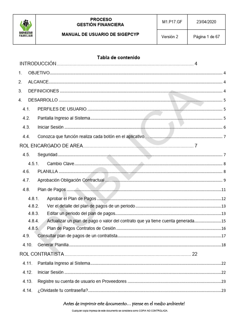 m1.p17.gf Manual Usuario Sigepcyp v2 0 | PDF