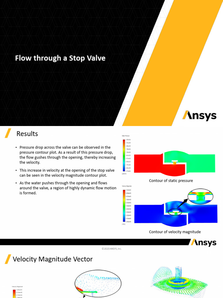 Flow Through A Stop Valve Results | PDF