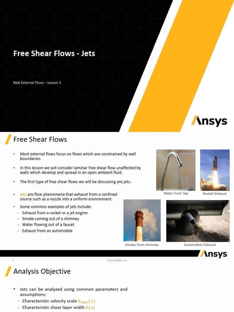 Free Shear Flows Jets Lesson 5 Handout | PDF