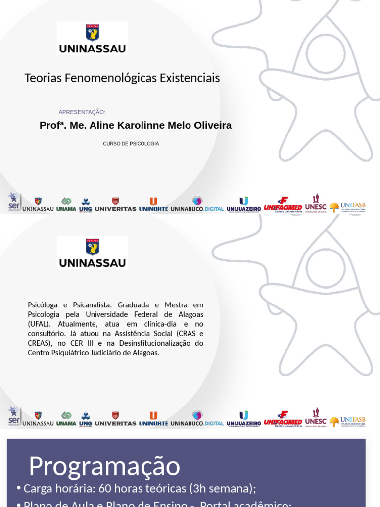 PAD - Teorias Fenomenológicas Existenciais | PDF