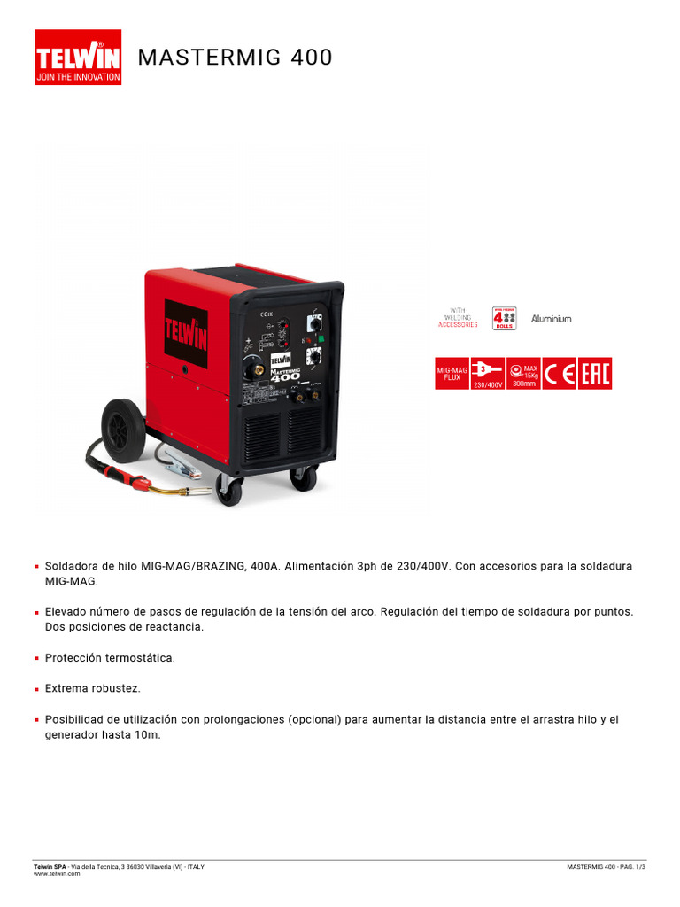 Mastermig 400 | PDF