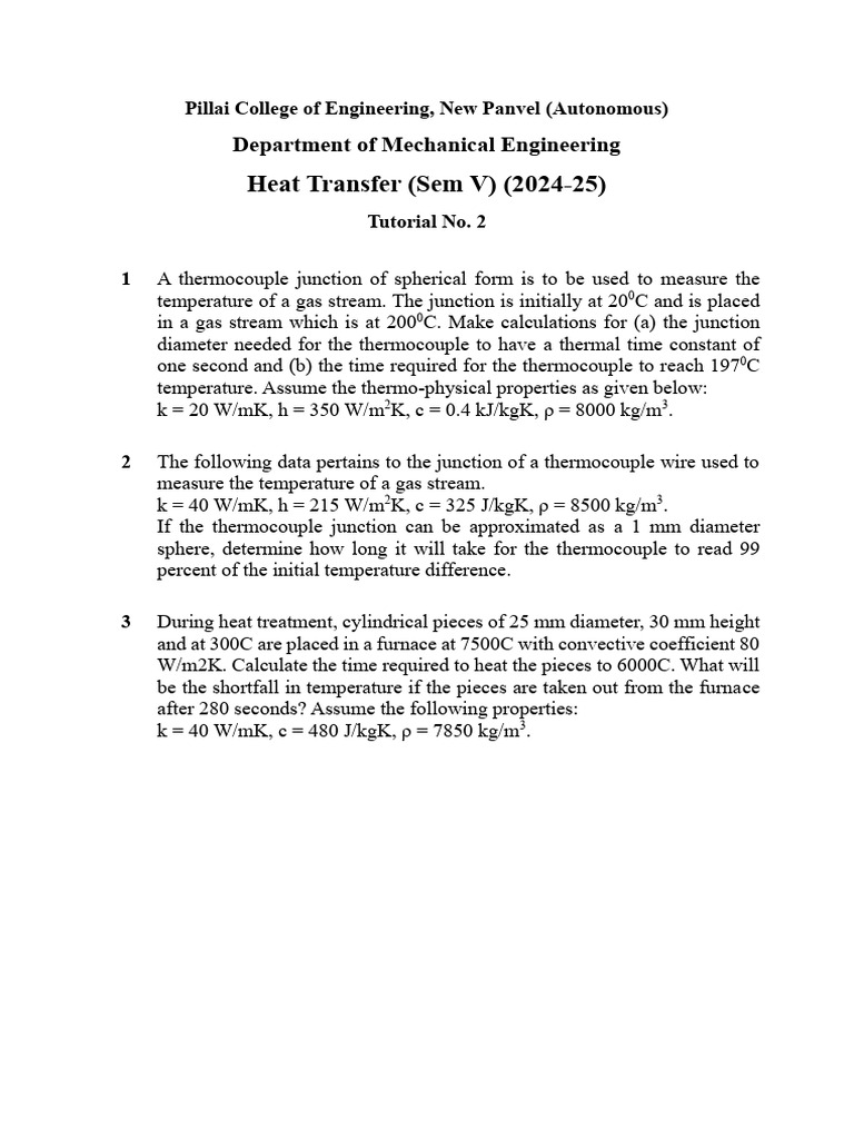 Tutorial No. 2 | PDF