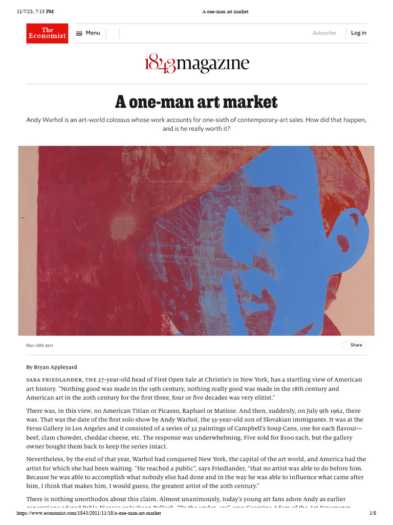 A One-Man Art Market | PDF