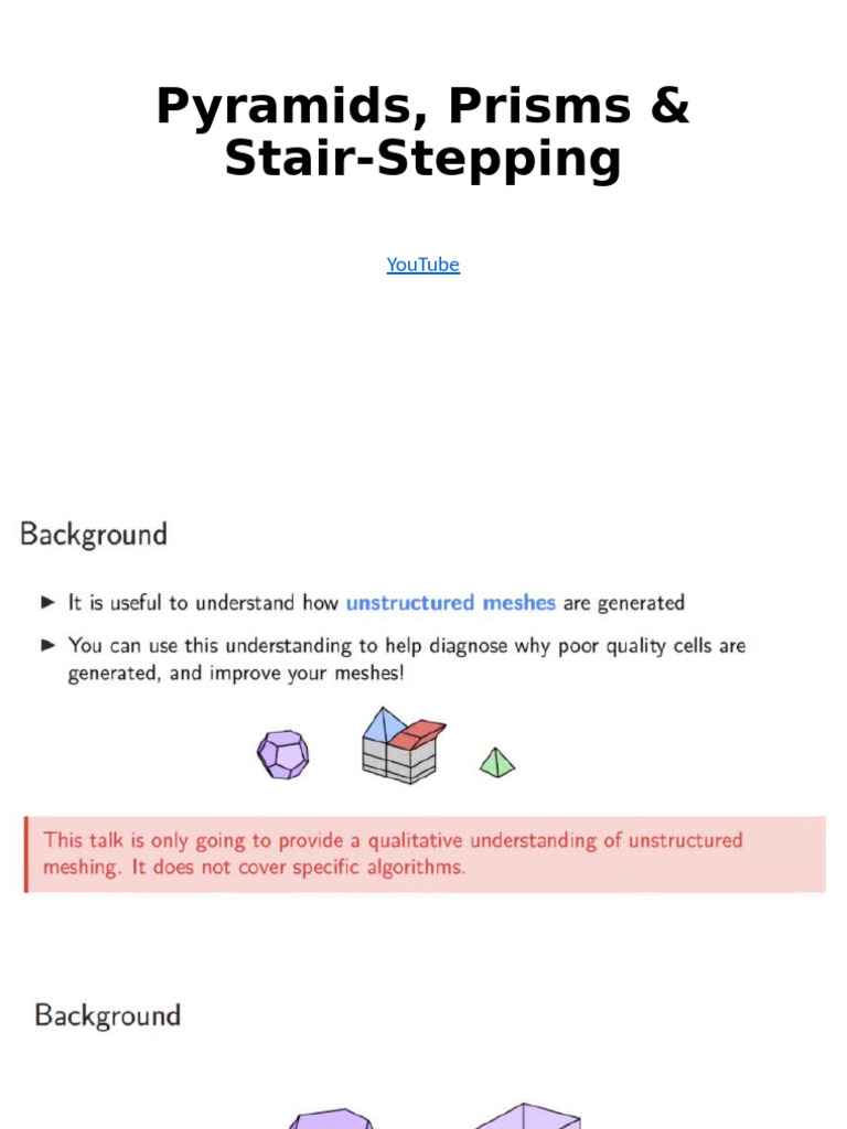 Pyramids, Prisms & Stair-Stepping | PDF