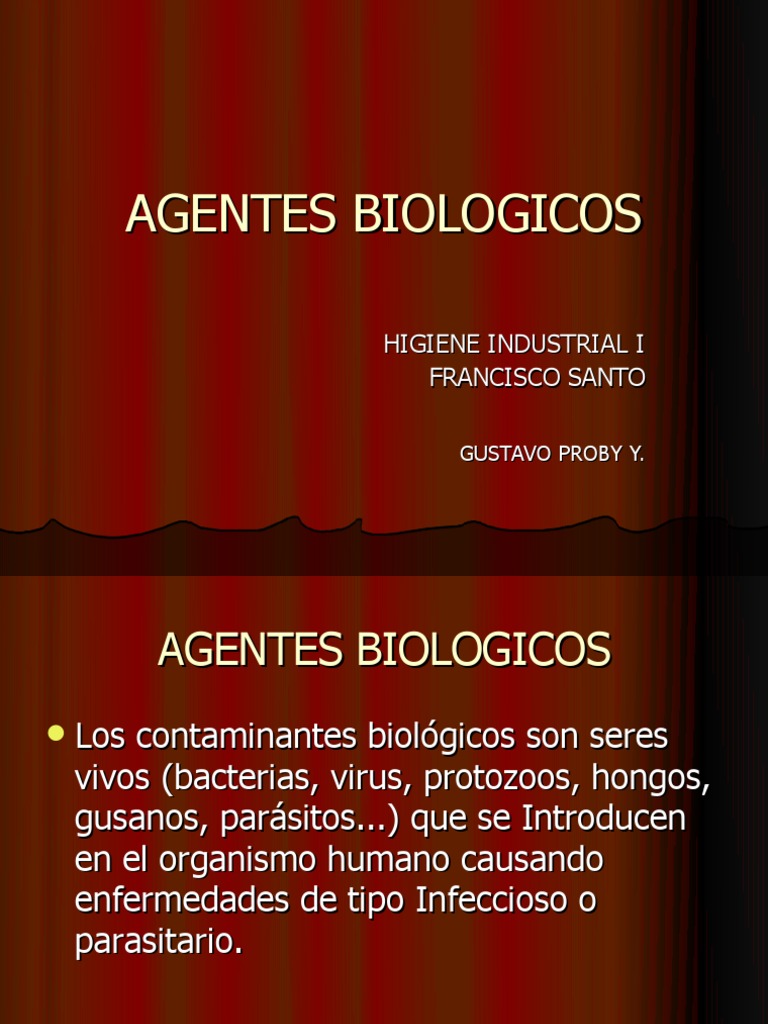 Agentes Biológicos y Enfermedades | PDF