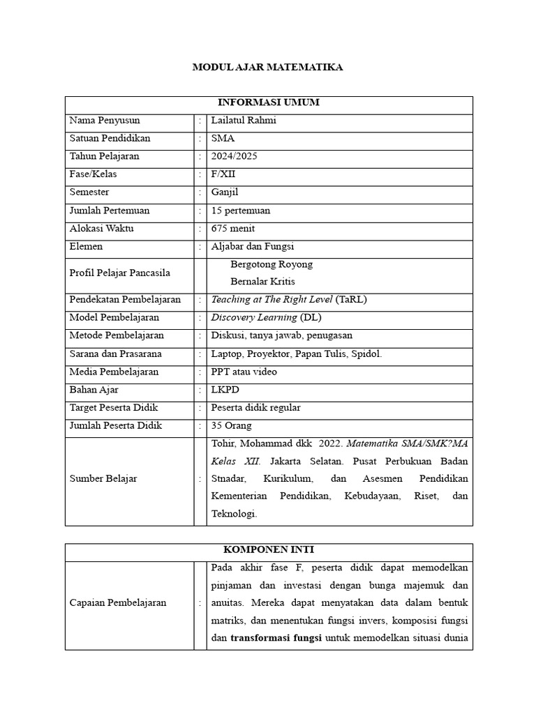 Modul Refleksi Merged | PDF